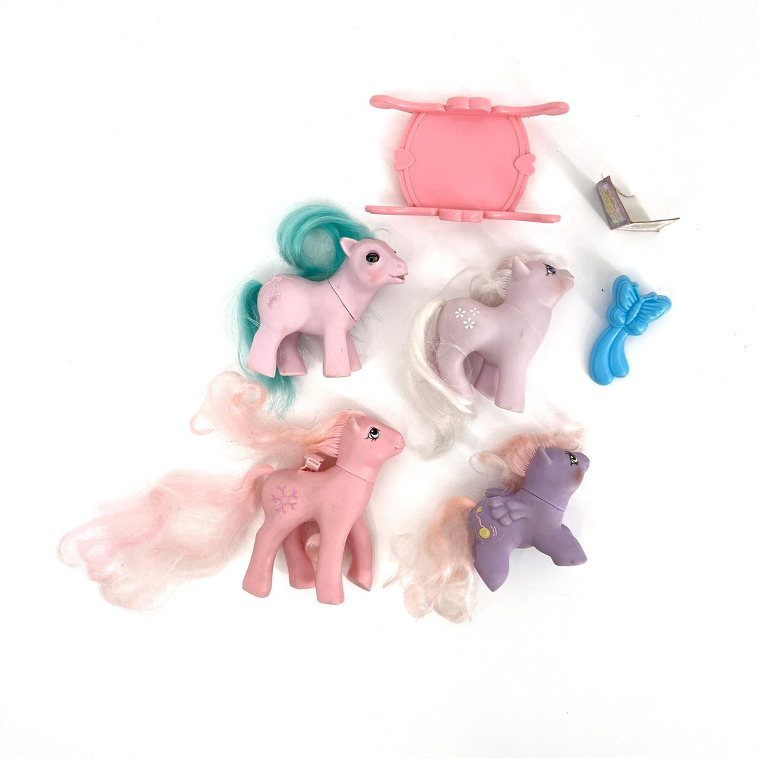 Vintage 80s My Little Pony Lot Baby Ponies Pegasus Yo-yo Beddy - Etsy