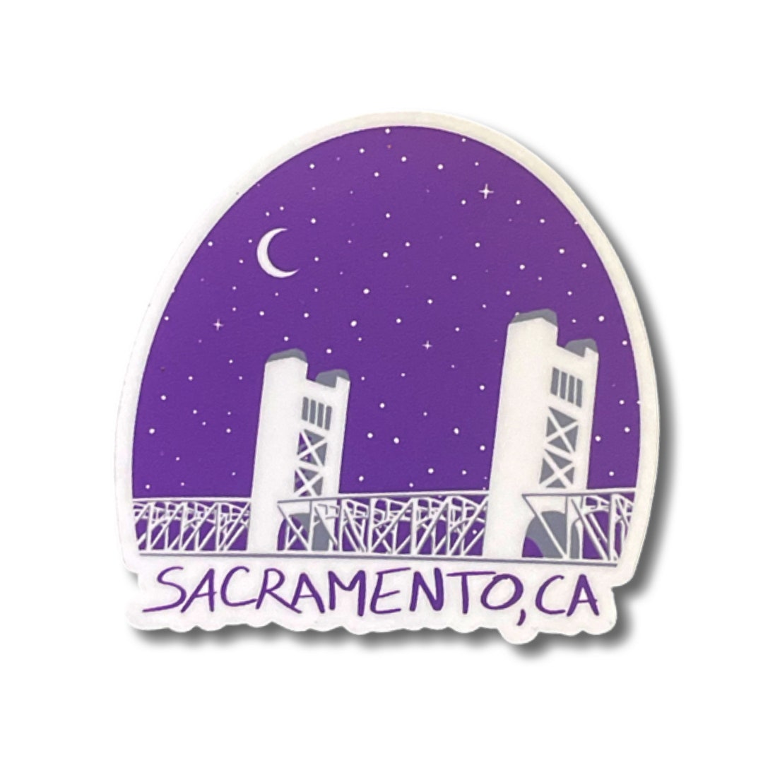 Sacramento Sticker - Kings Colors - Original Artwork, Made in the USA ...
