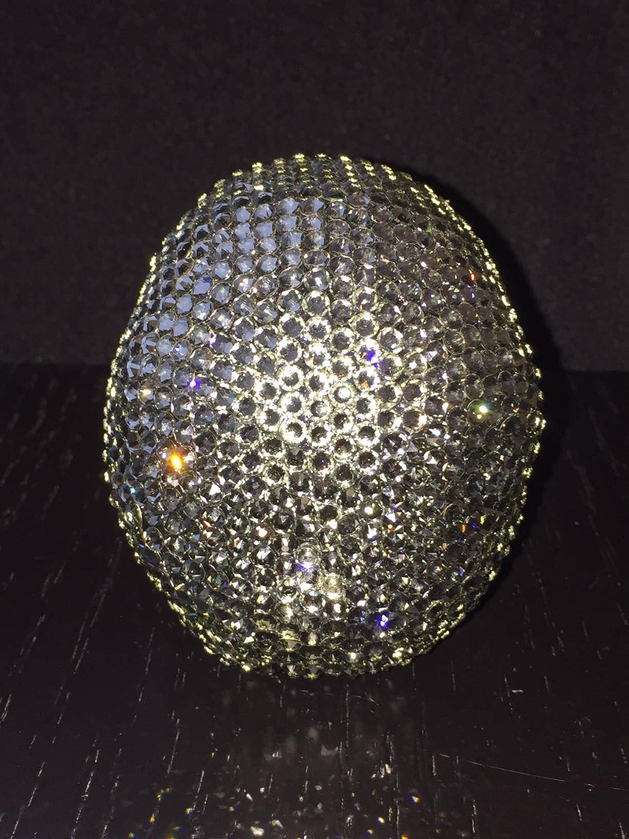 Mini Resin Human Skull Covered in Silver Night Swarovski Crystals - Etsy