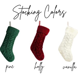 Embroidered Stocking | Customizable Name Stocking | Hand-embroidered ...