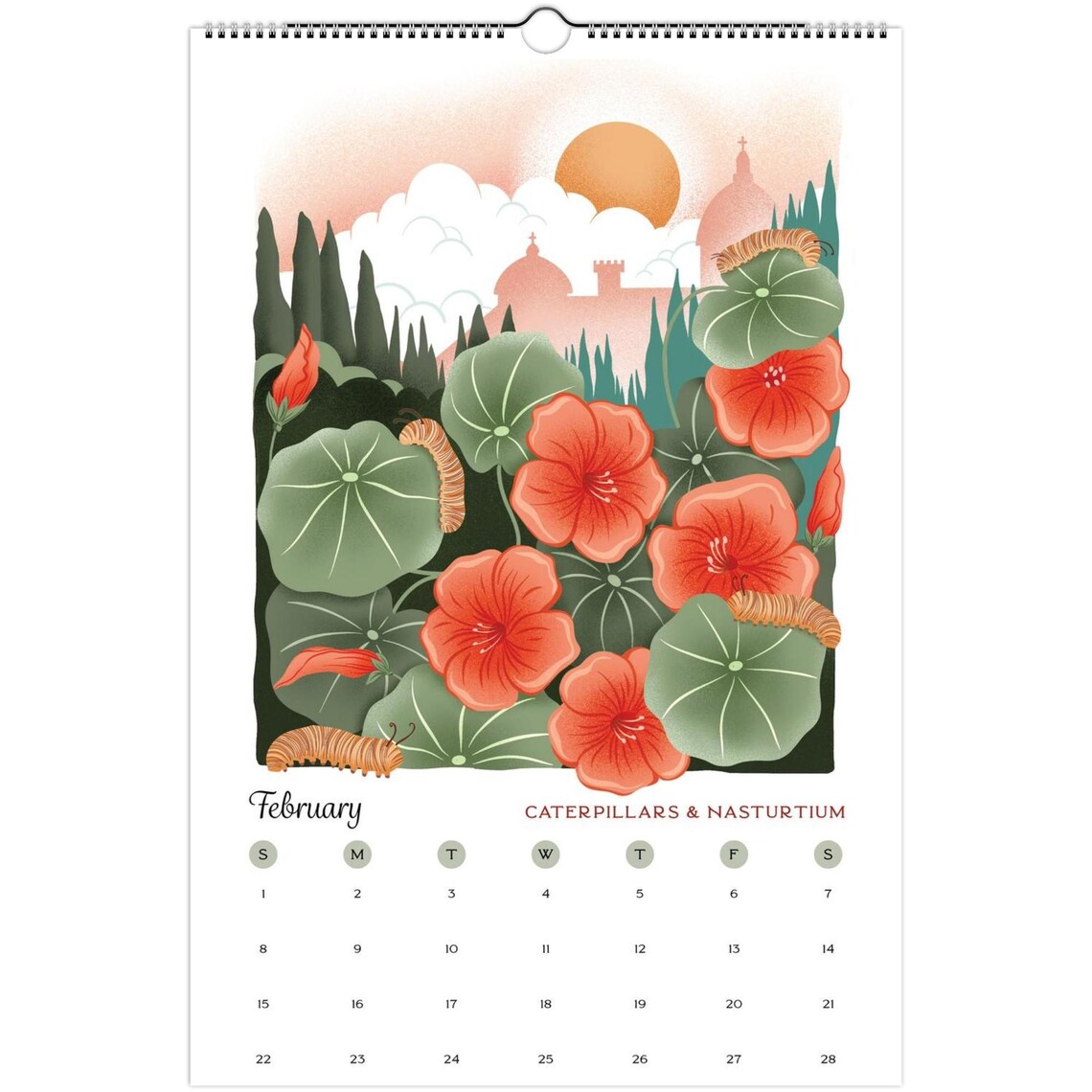 2026 Wall Calendar | Botanicals & Beasts | Artist Illustrated | January ...