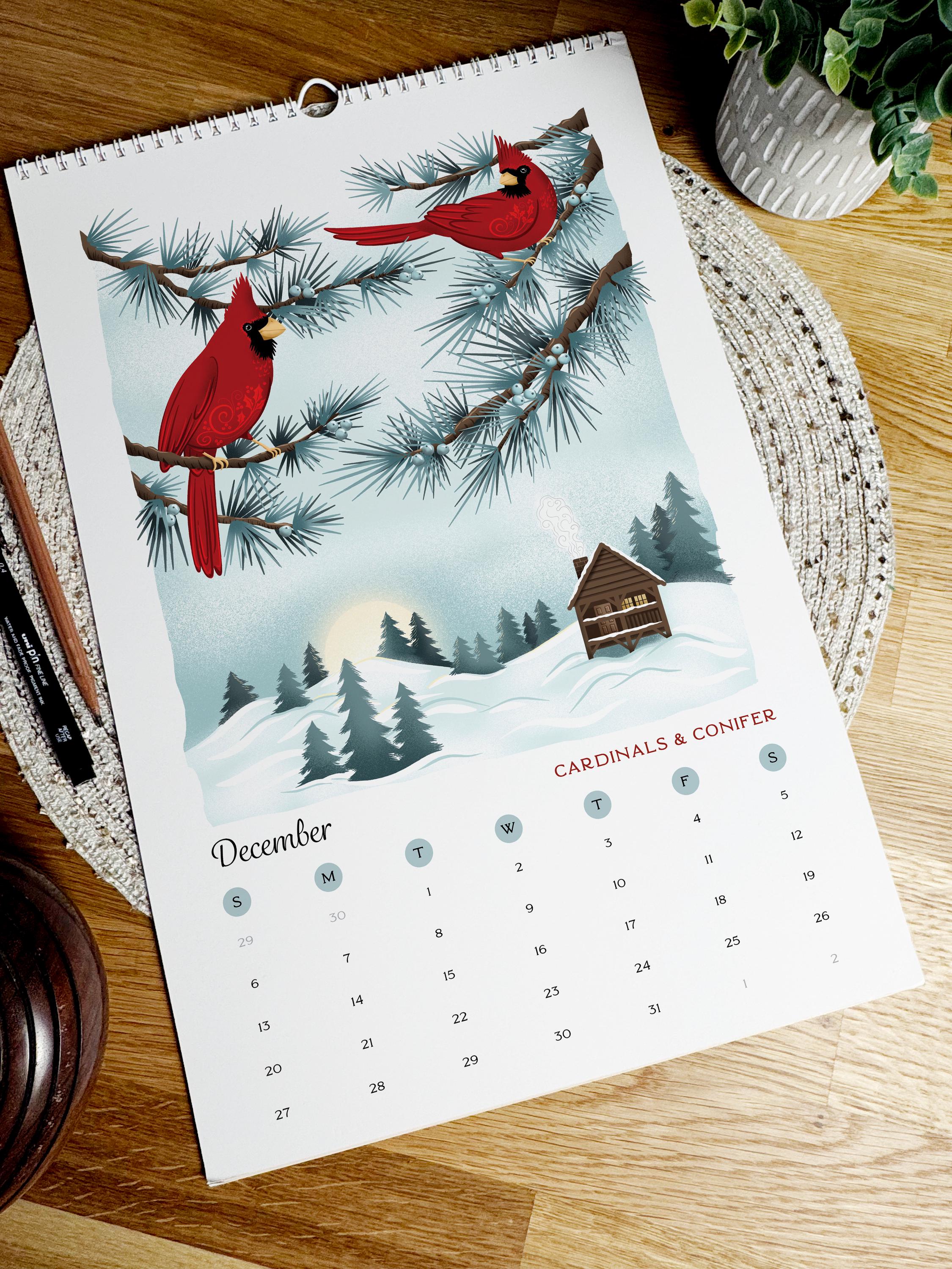 2026 Wall Calendar | Botanicals & Beasts | Artist Illustrated | January ...