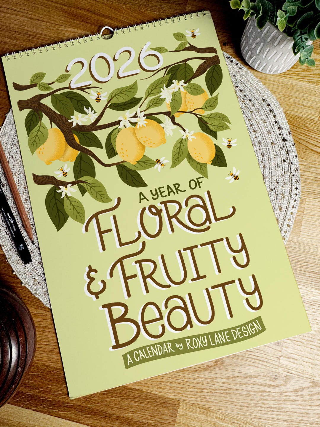 2026 Botanical Calendar: Hand-illustrated Fruit and Floral Art - Etsy