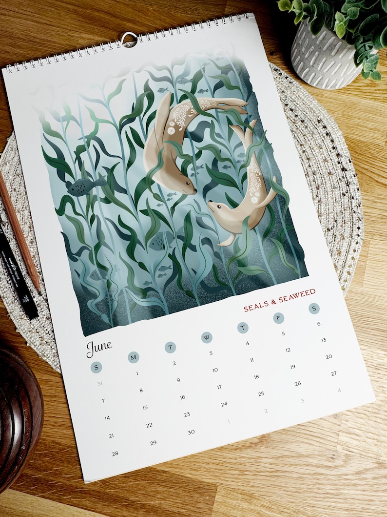 2026 Wall Calendar | Botanicals & Beasts | Artist Illustrated | January ...