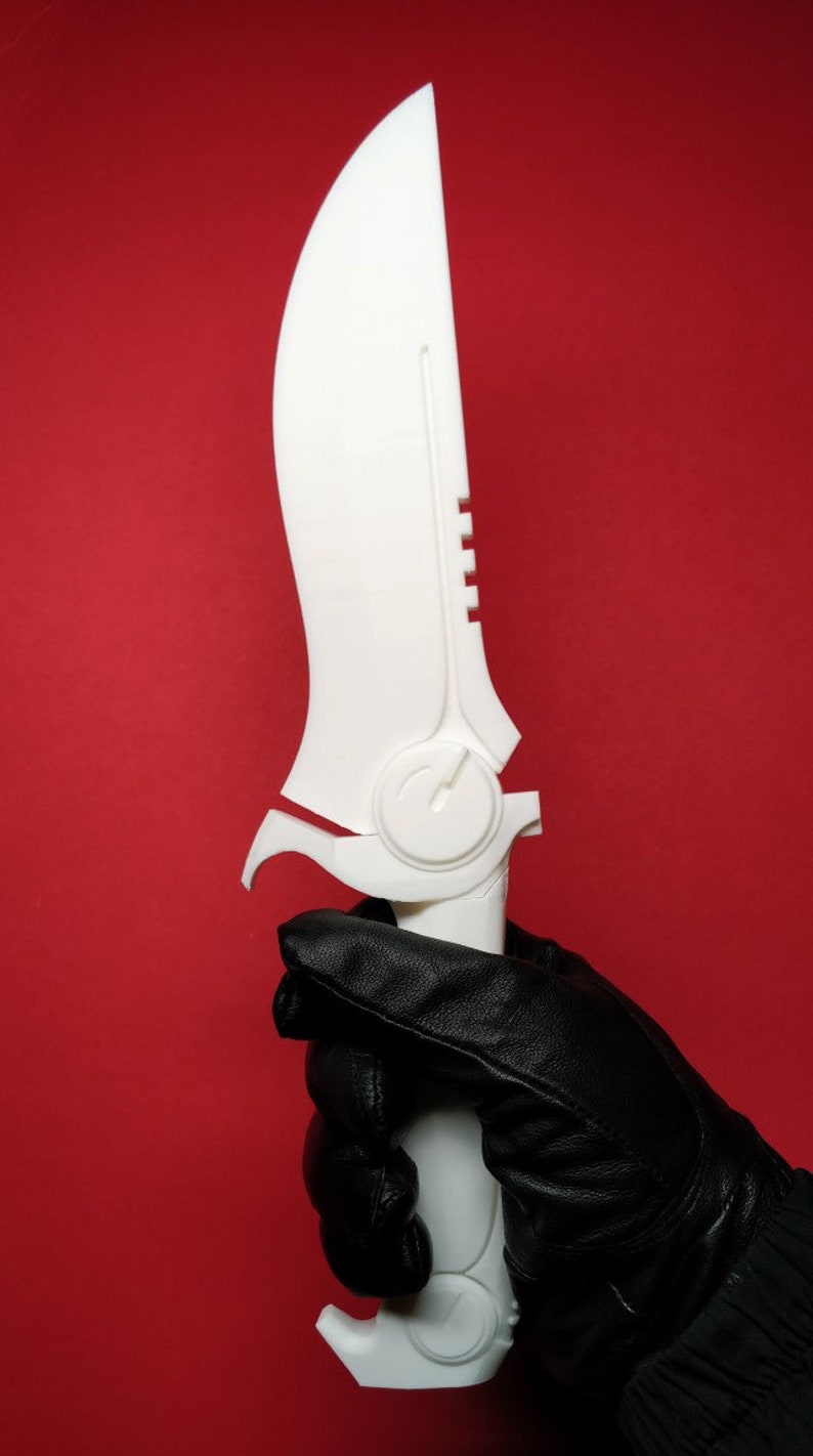 3D Printed Tactical Knife Prop Futuristic dagger Unpainted | Etsy