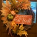 Happy Fall Y’all Wreath, Leaf Wreath, Fall Pumpkin Wreath, Fall Colors ...