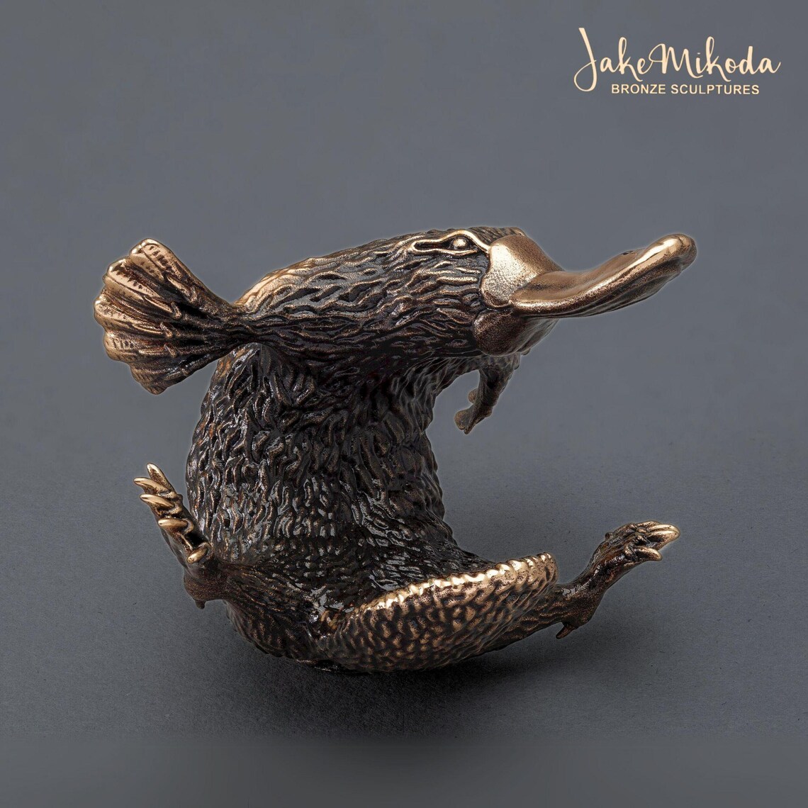 Mini Bronze PLATYPUS 1.6"/ 4cm Tall - Etsy