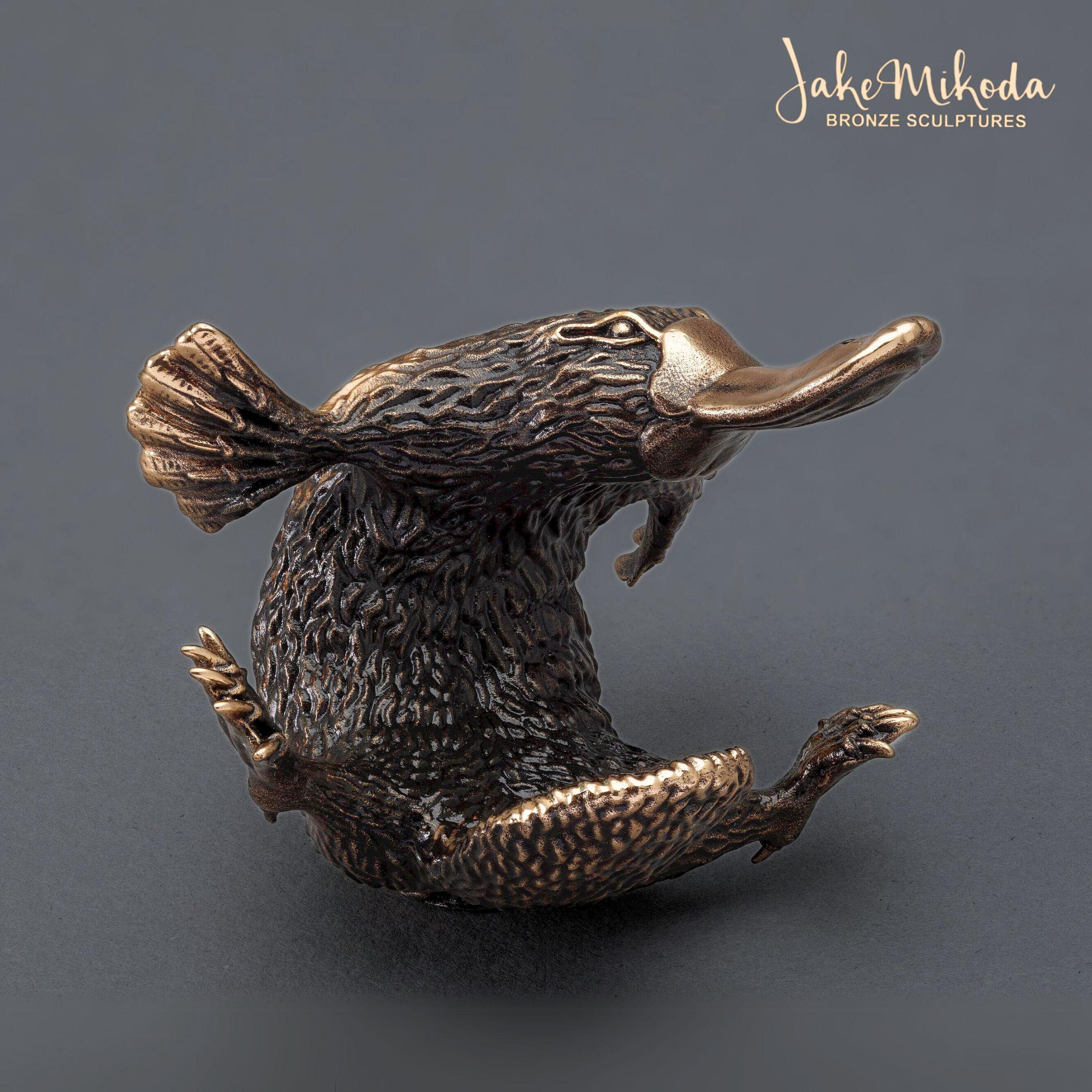 Mini Bronze PLATYPUS 1.6"/ 4cm Tall - Etsy