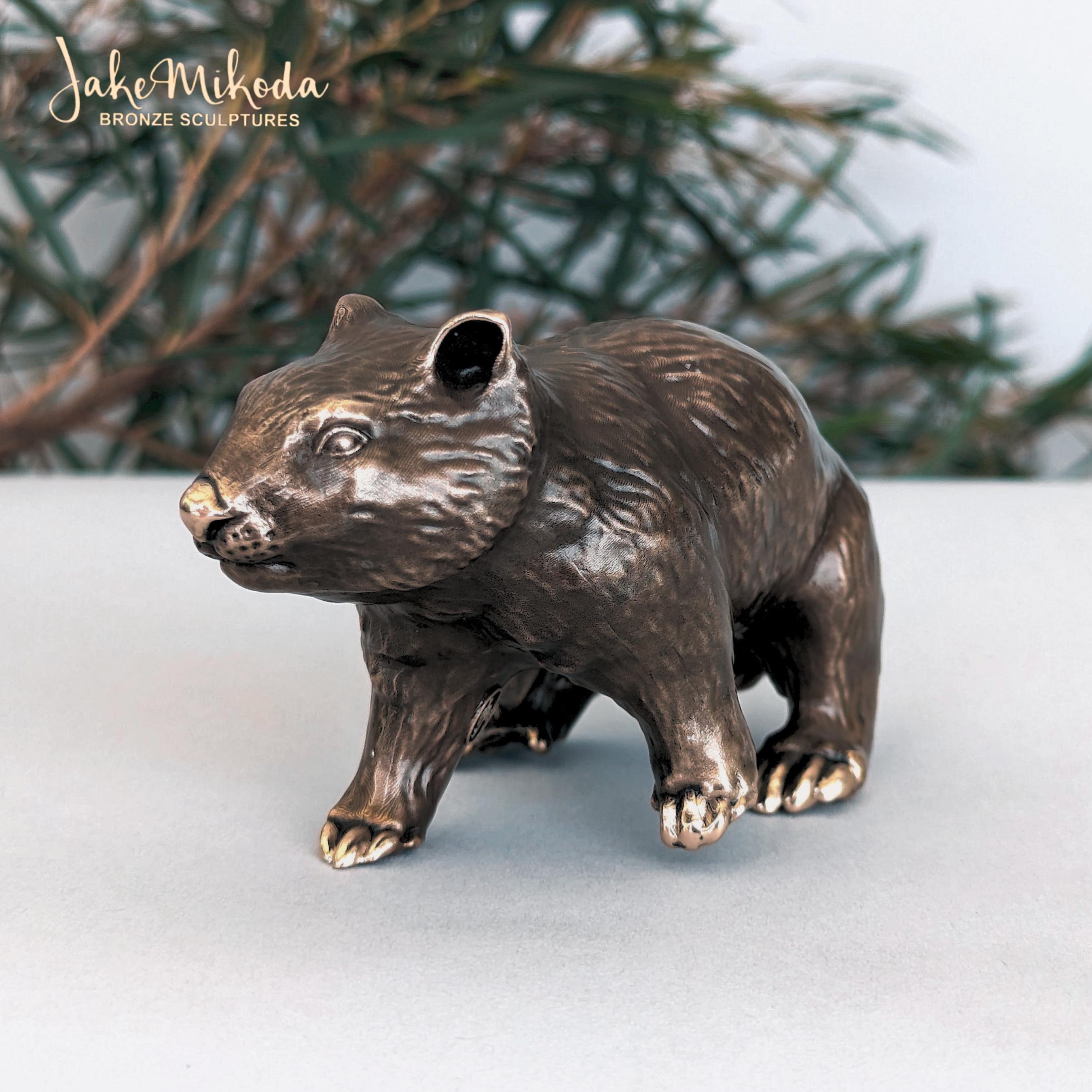 WOMBAT Bronze Sculpture 4"/ 10cm Long - Etsy