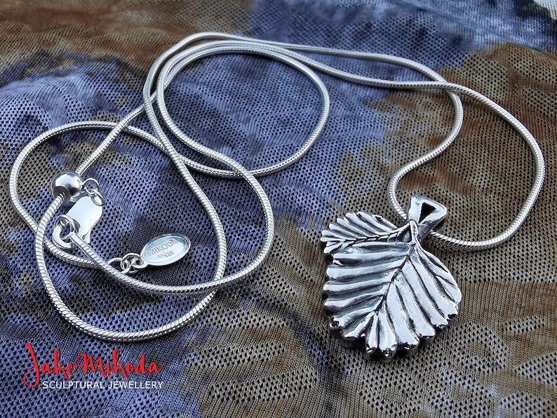 Fagus Necklace, Tasmanian Fagus Pendant, Wild Tasmania, Fagus Leaf ...