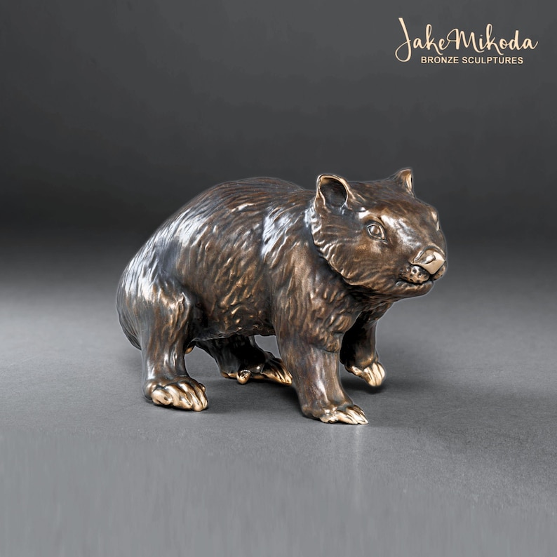 WOMBAT Bronze Sculpture 4"/ 10cm Long - Etsy
