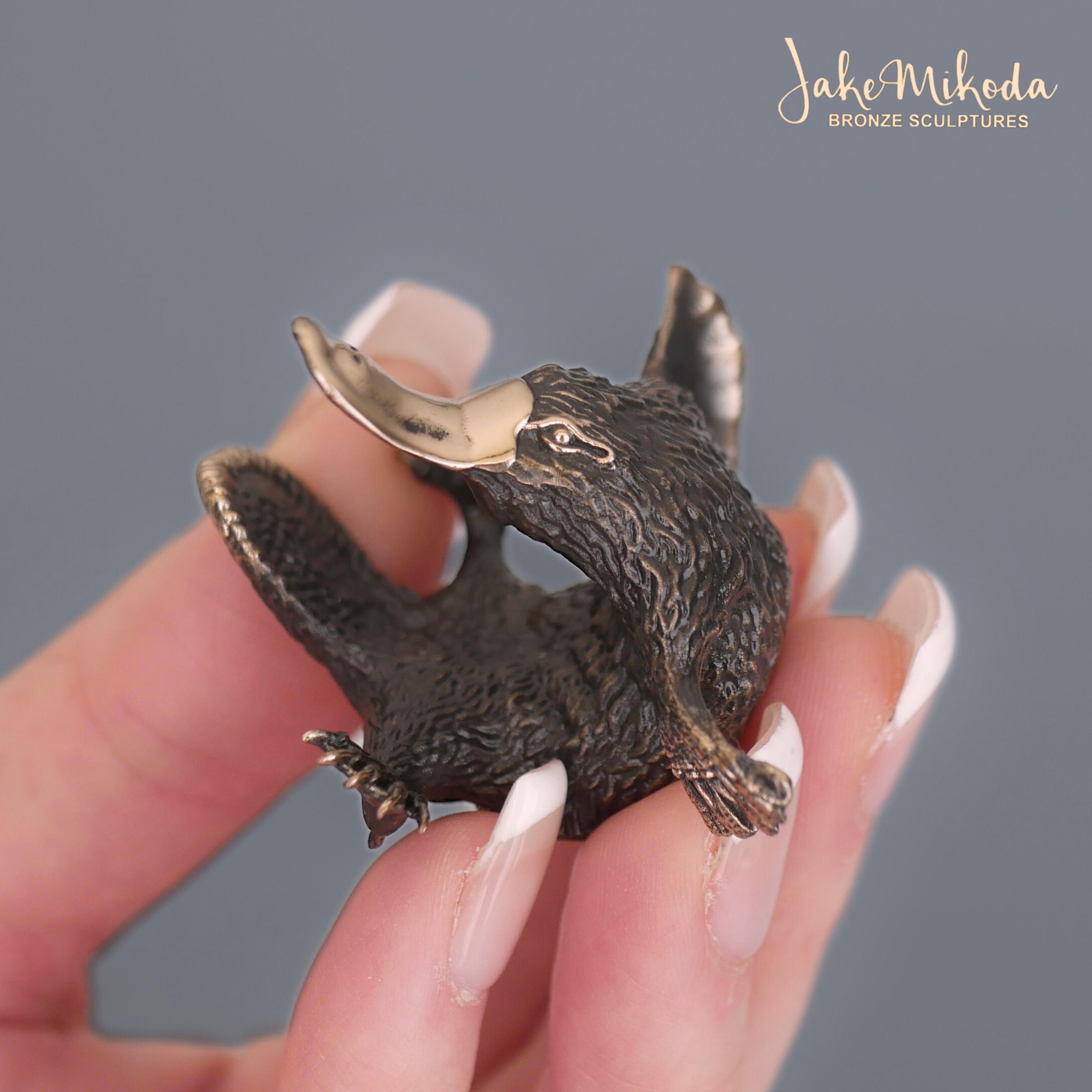 Mini Bronze PLATYPUS 1.6"/ 4cm Tall - Etsy