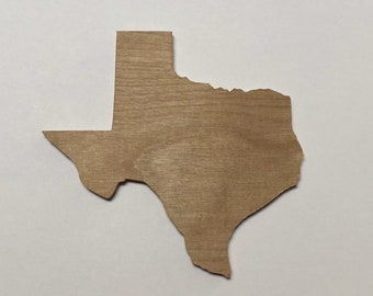 Texas Outline Texas Wood Cutout or TX Wood Cutout Small Sizes Shapes ...