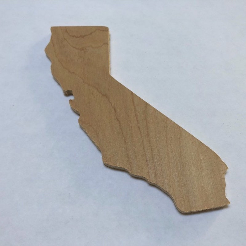 Wood California Cut Out - Etsy