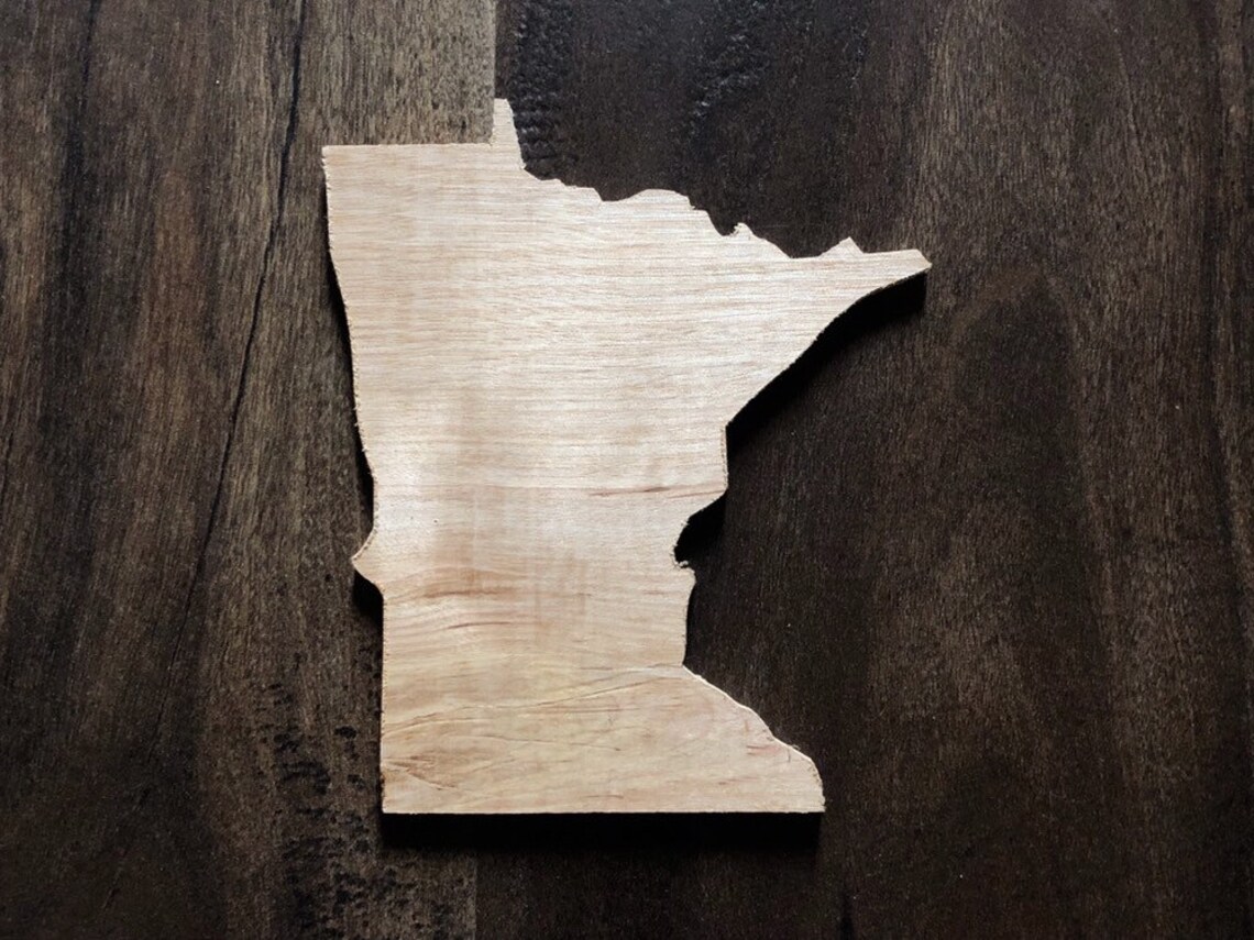 Minnesota MN Wood Cut Sign for General Use and Projects - Etsy