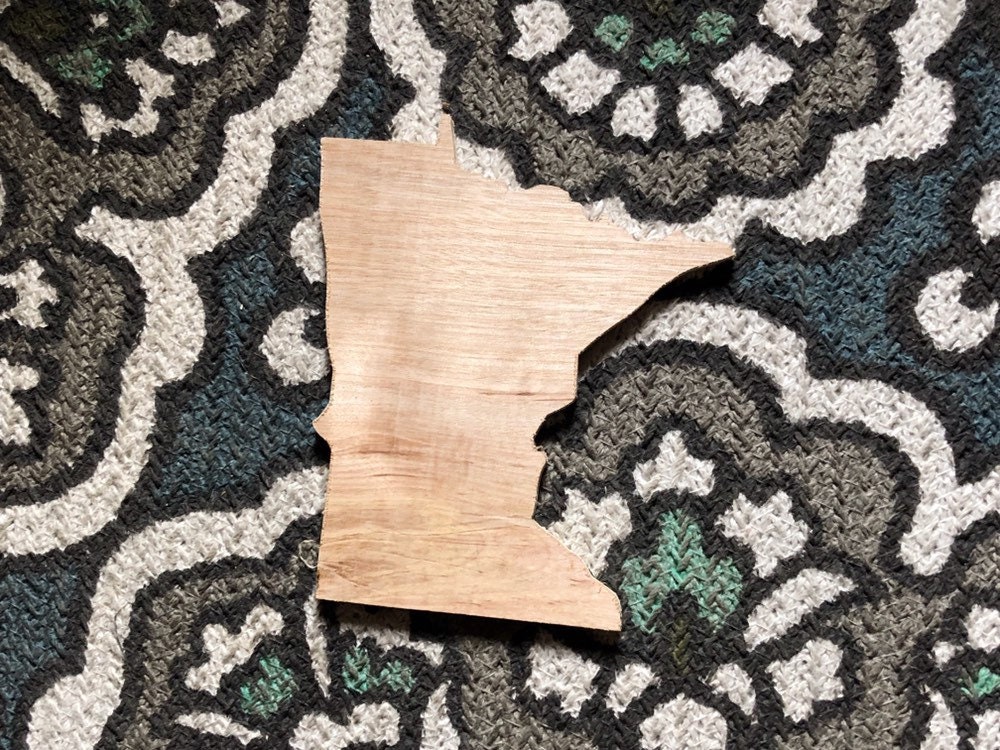 Minnesota MN Wood Cut Sign for General Use and Projects - Etsy