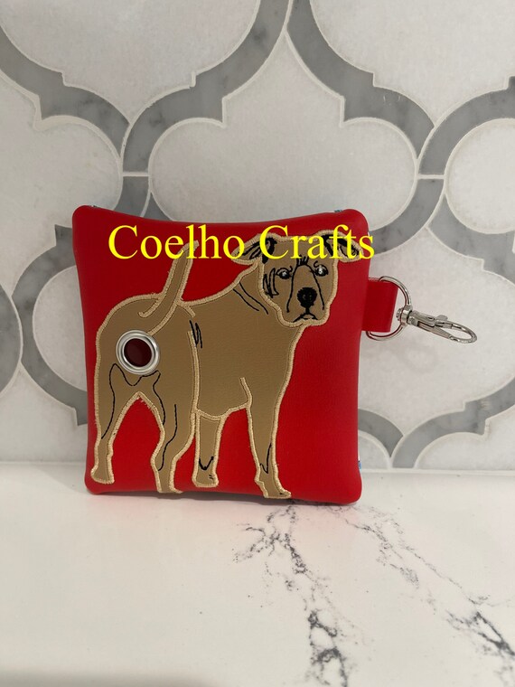 Staffordshire Dog Poo Bag Holder Pitbull Pet Supplies Pet Waste Bag ...