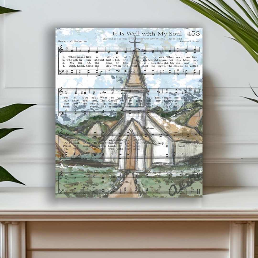 Christian Home Decor, Church Canvas Art Print, Living Room Wall Art, It ...