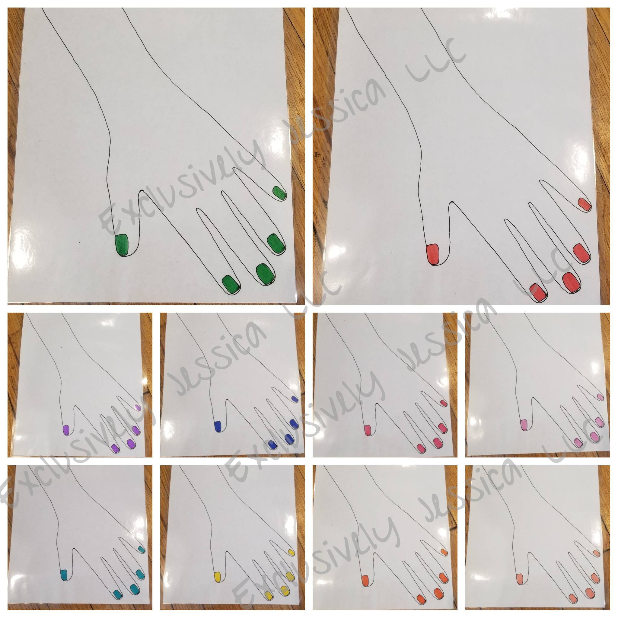 Henna Hand Practice Sheet - Etsy Canada