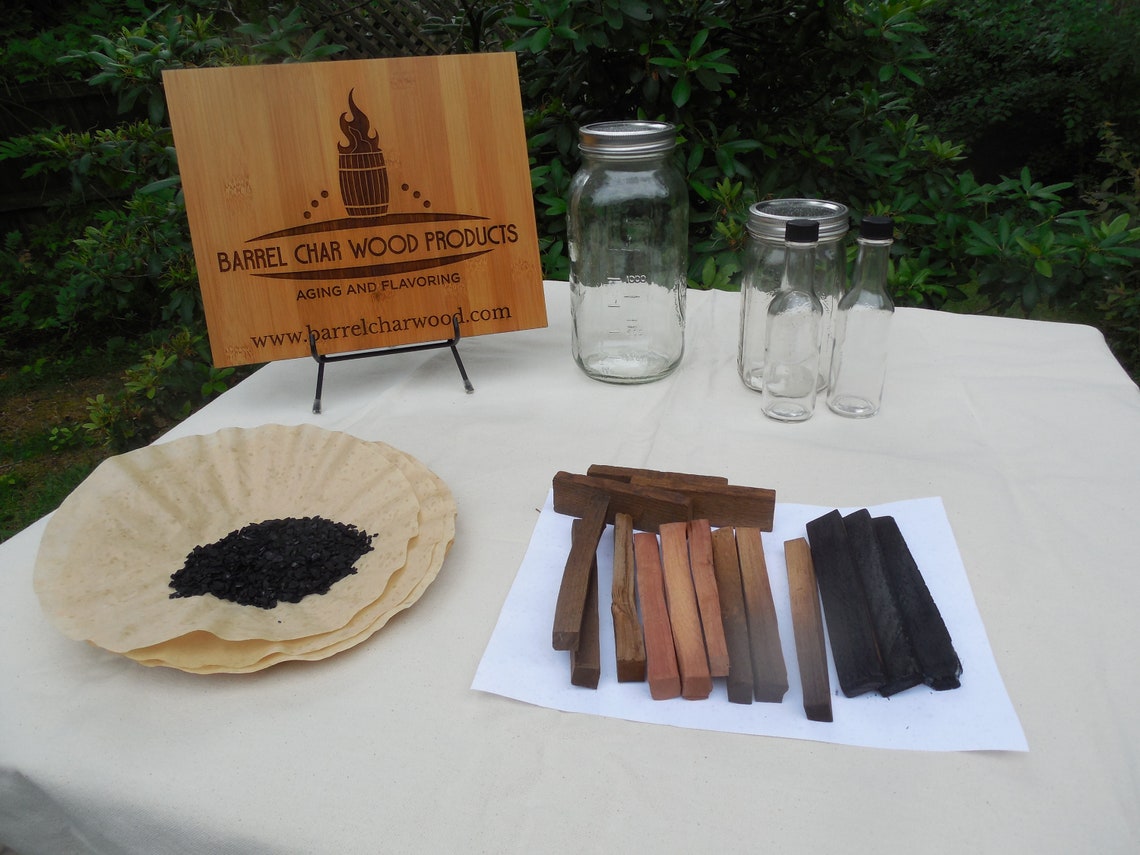 Basic Barrel Char Wood Products Kit for Aging Liquor or - Etsy