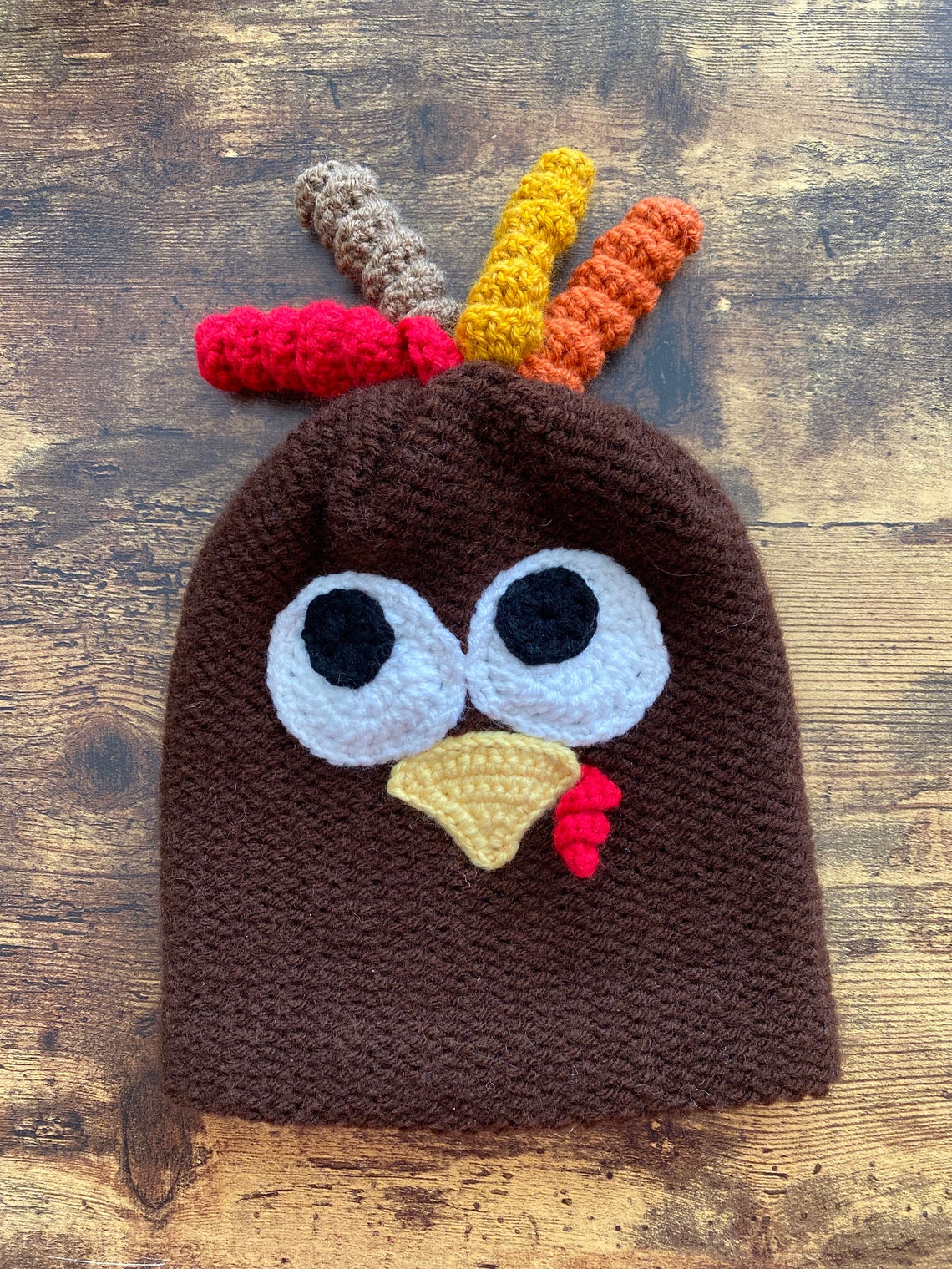 Knitted Turkey Hat Thanksgiving Hat Festive Hat Handmade Beanie - Etsy