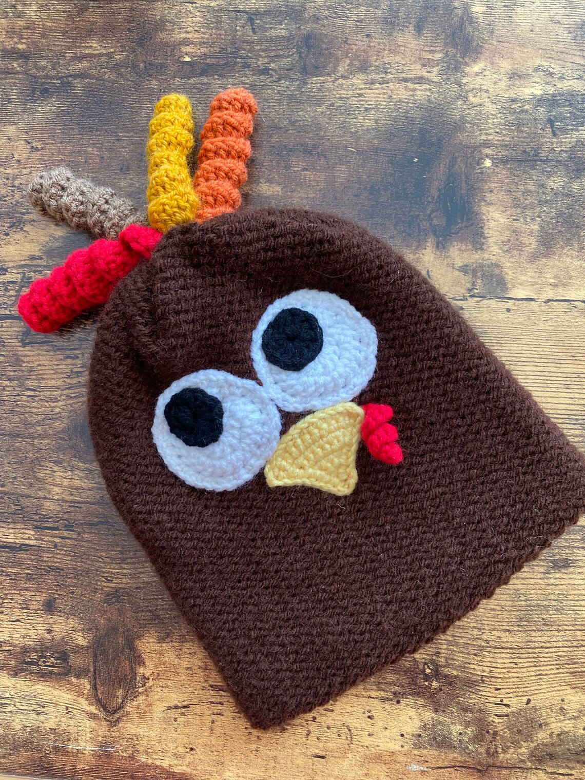 Knitted Turkey Hat Thanksgiving Hat Festive Hat Handmade Beanie - Etsy
