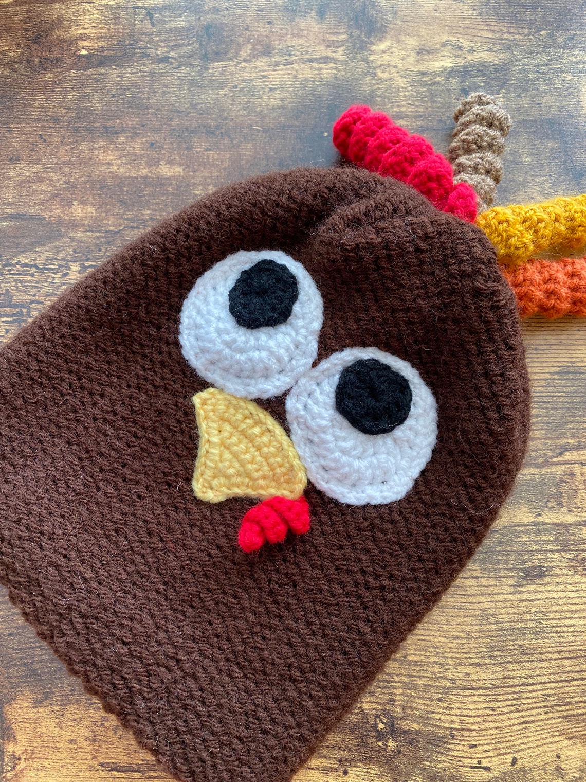 Knitted Turkey Hat Thanksgiving Hat Festive Hat Handmade Beanie - Etsy