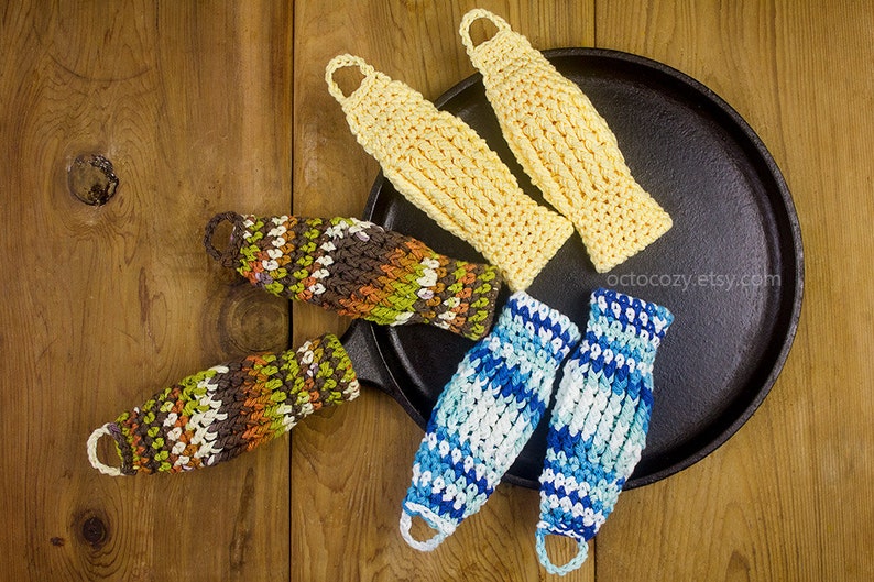 Cozygrip Cast Iron Pan Handle Cover Crochet Pattern - Etsy