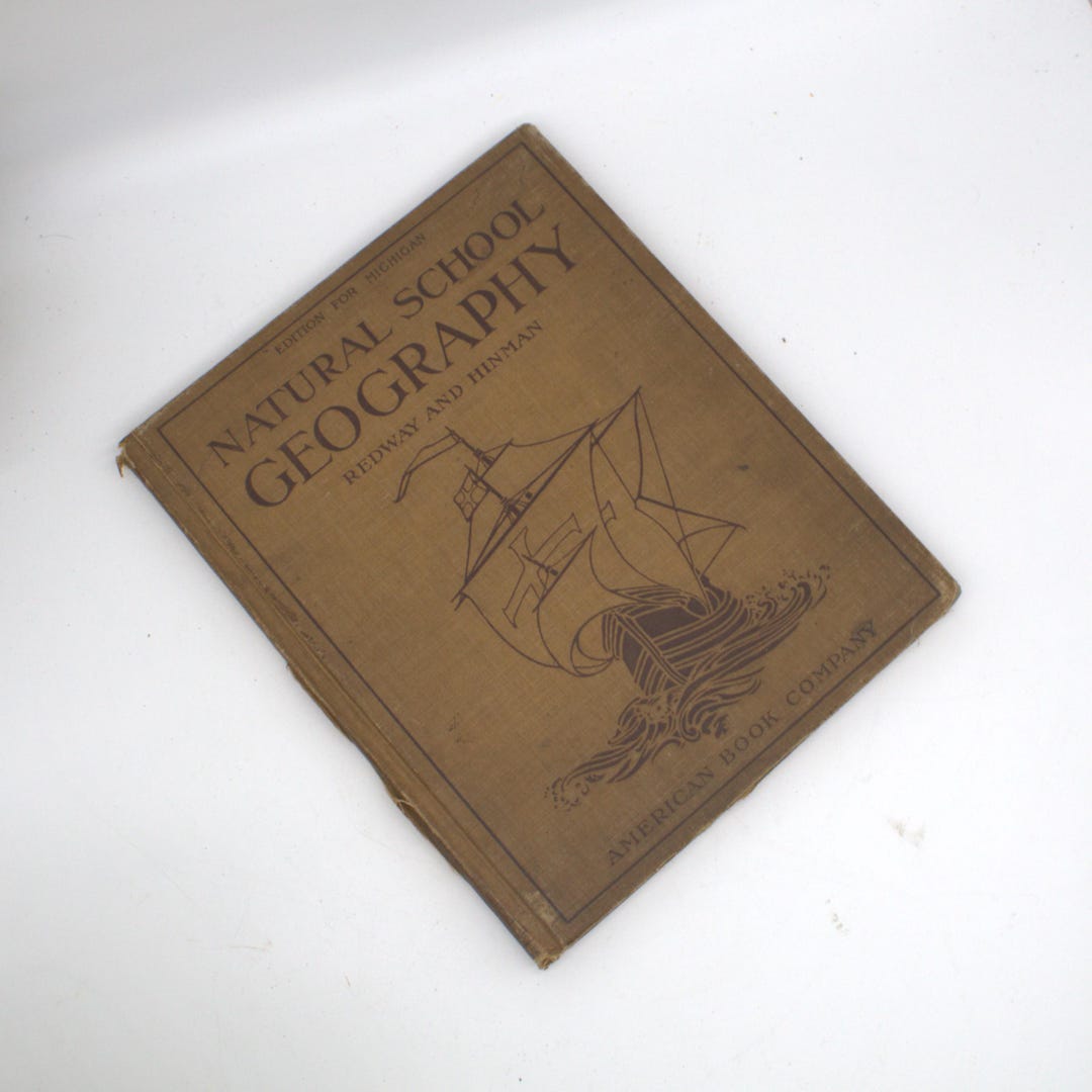 Vintage Natural School Geography Book - Redway & Hinman 1907 - Etsy