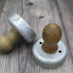 VINTAGE DONUT CUTTER, Primitive Wood Handled Pastry Form, Set of 2 1940 ...