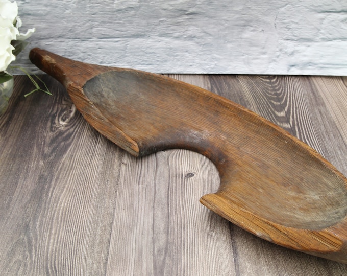 PRIMITIVE WATER BUCKET Carrier, Hand Carved Wood Neck Yoke for Carrying ...