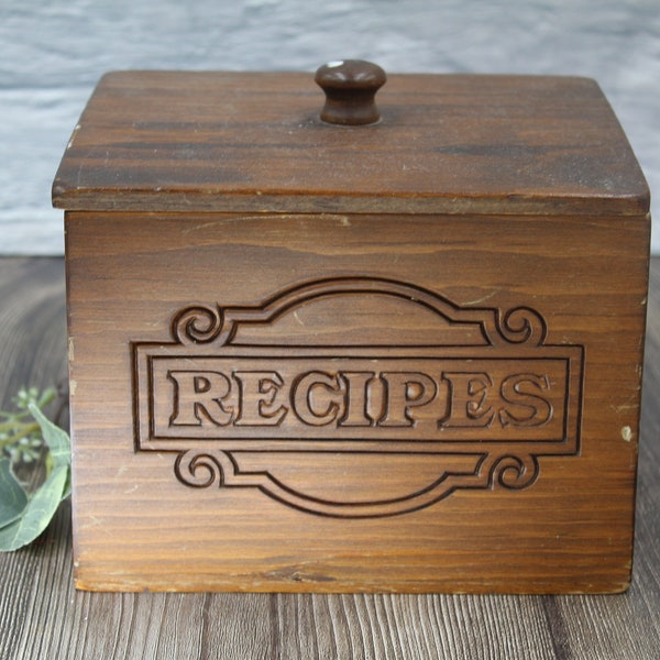 70s Recipe Box - Etsy
