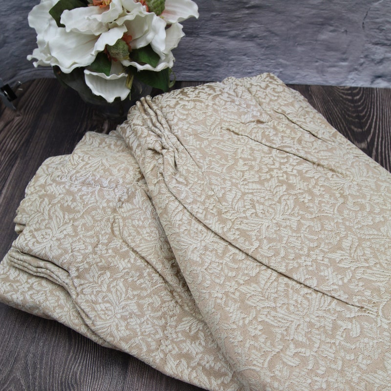 Brocade Curtains - Etsy
