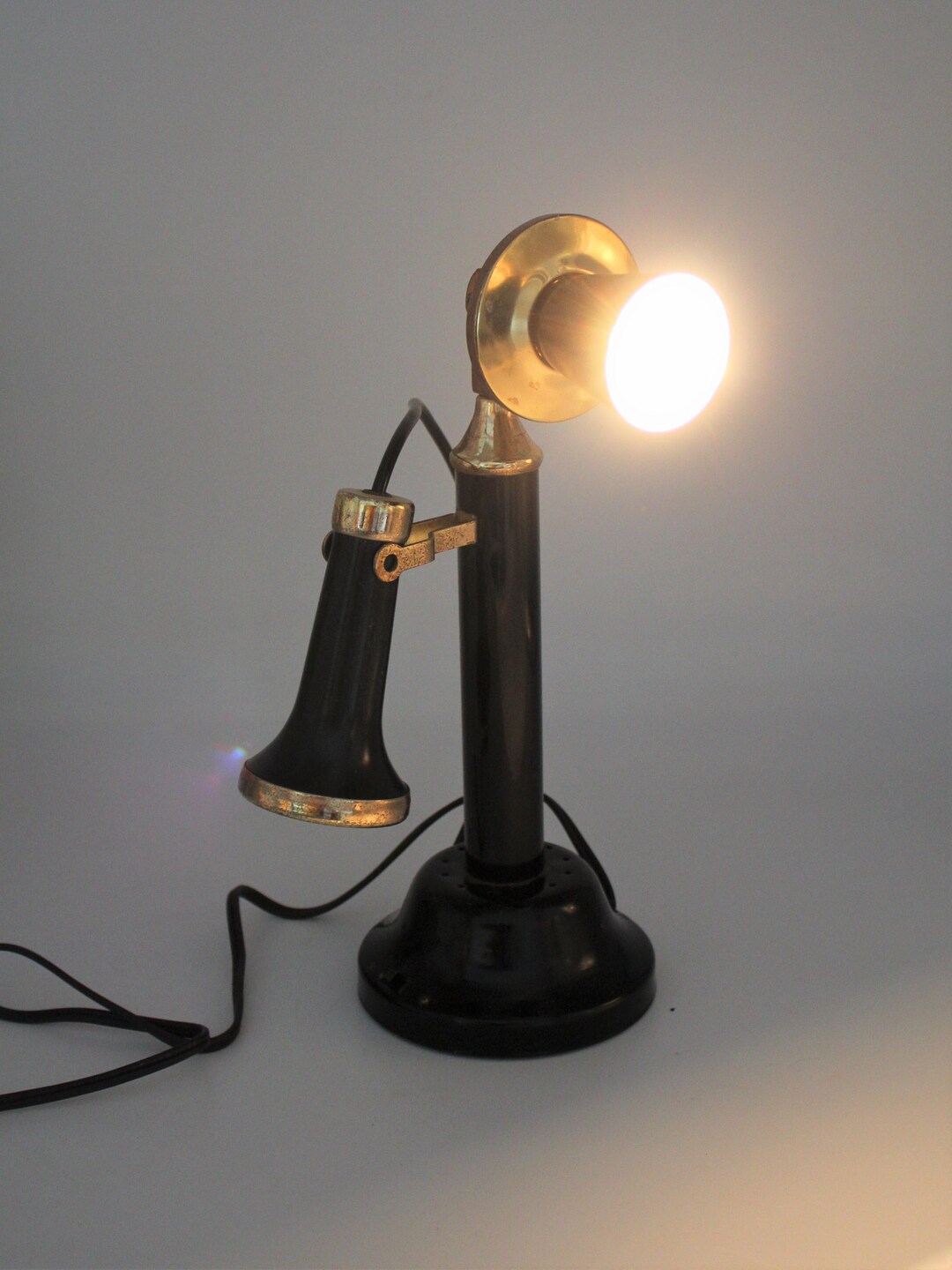 PHONE LAMP Vintage Candlestick Telephone Novelty Reading Lamp Retro ...