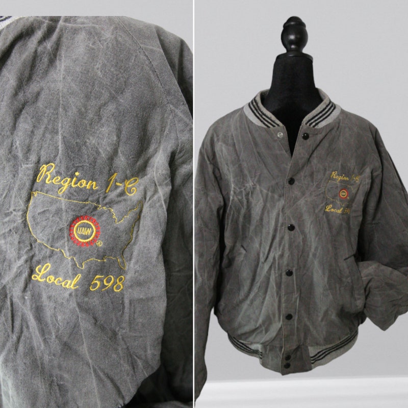 90s Baseball Jacket - Etsy