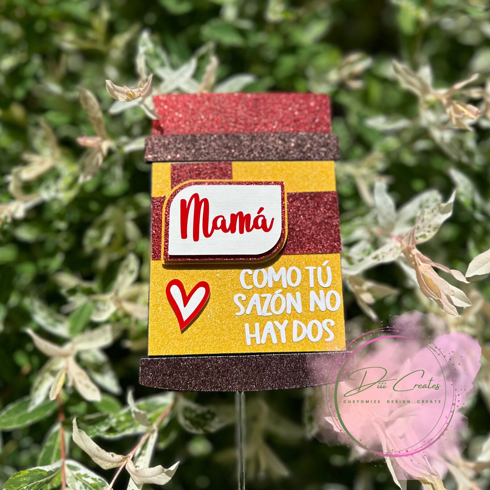 Red Mother's Day Cake Topper|dia De Las Madres|cake Topper|gifts for ...