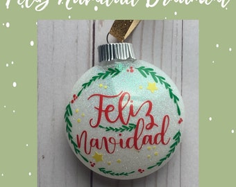 Feliz Navidad Ornament Png - Etsy