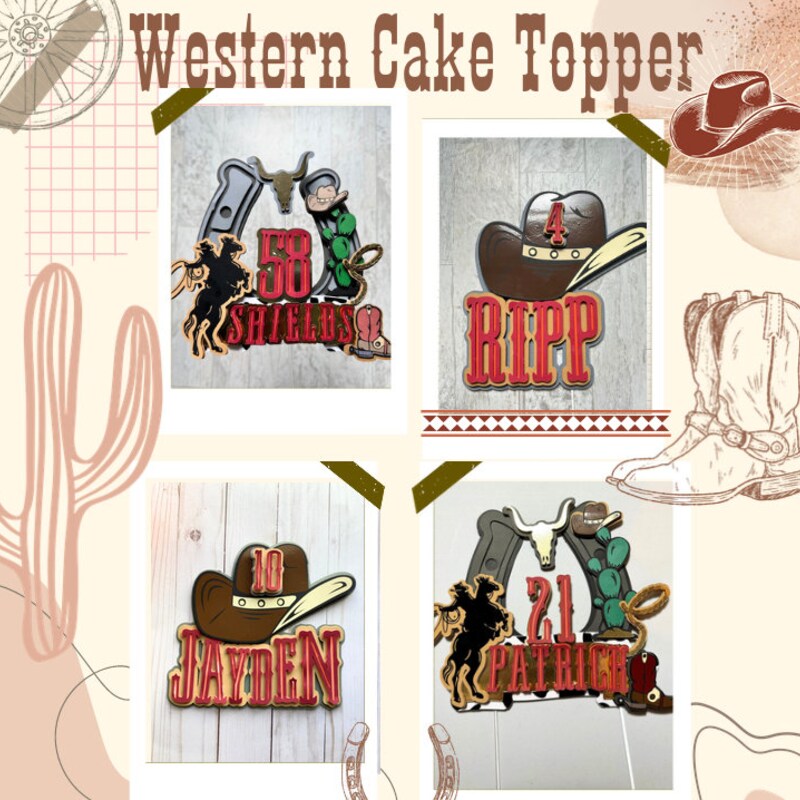 Western Themed Cake - Etsy