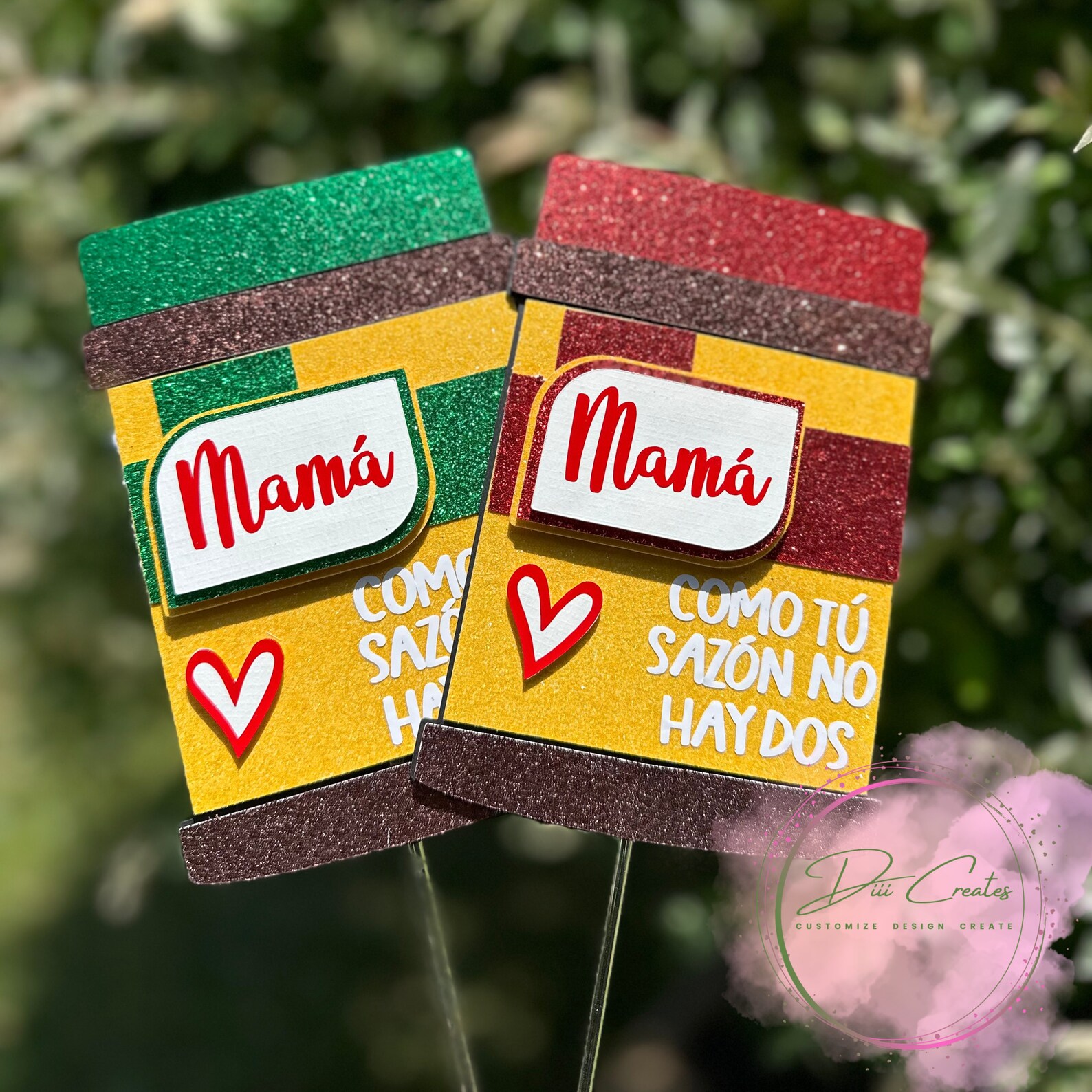 Red Mother's Day Cake Topper|dia De Las Madres|cake Topper|gifts for ...