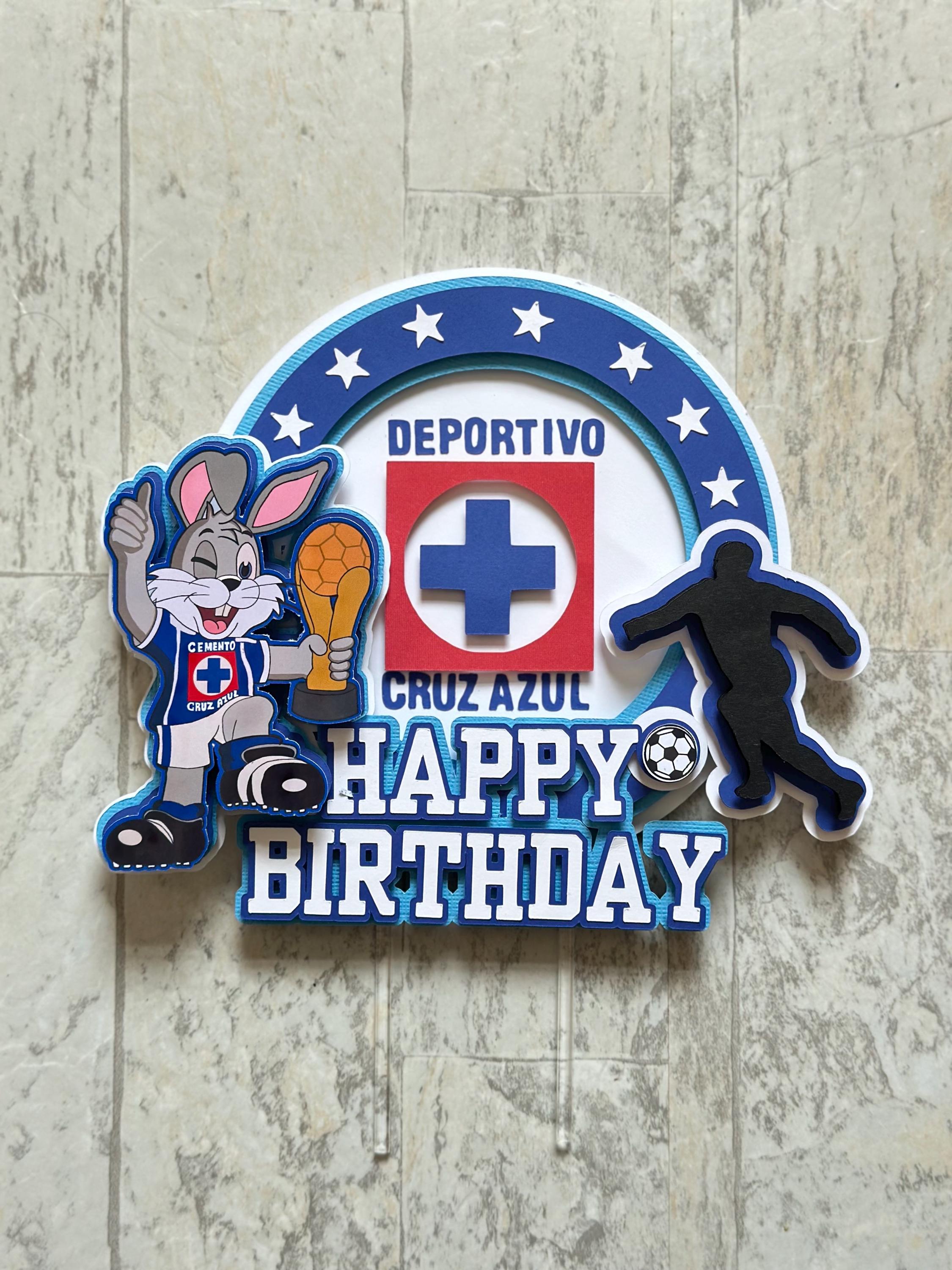 Soccer Caketopper|cruz Azul|toluca FC| Futbol Mexicano|liga Mx|birthday ...
