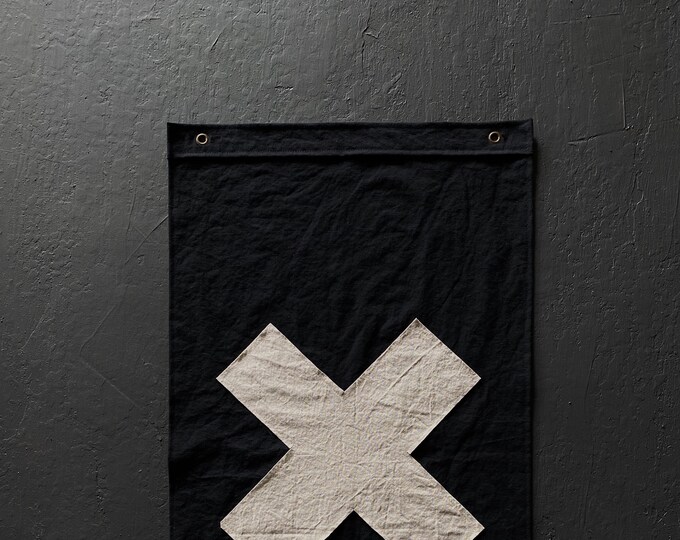 Black X Flag - Etsy