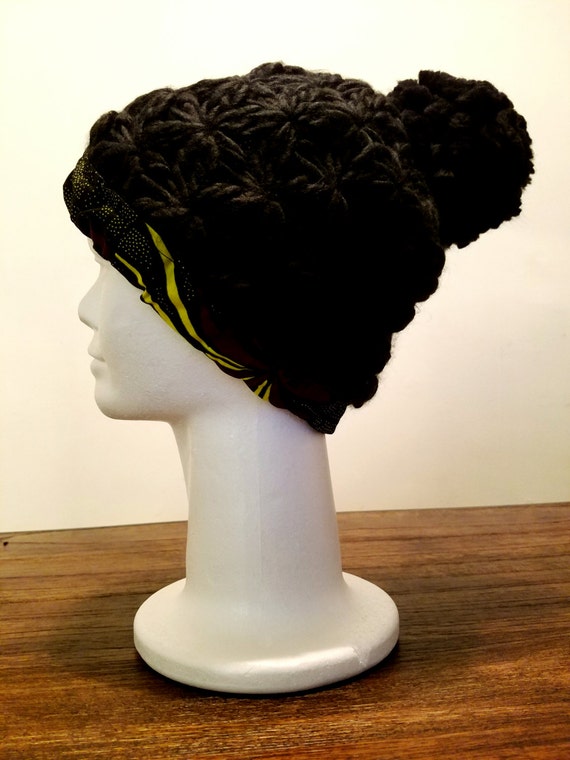 African Print Hat Ankara Winter Hat Crochet Hat. Knitted | Etsy