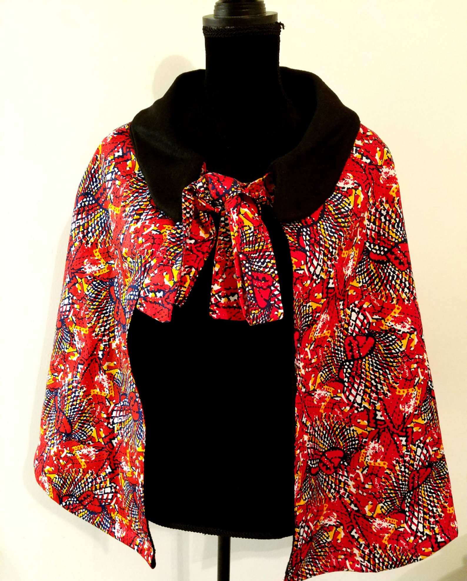 African Print Cape Ankara Cape. Ankara Fashion. Ankara Top. - Etsy