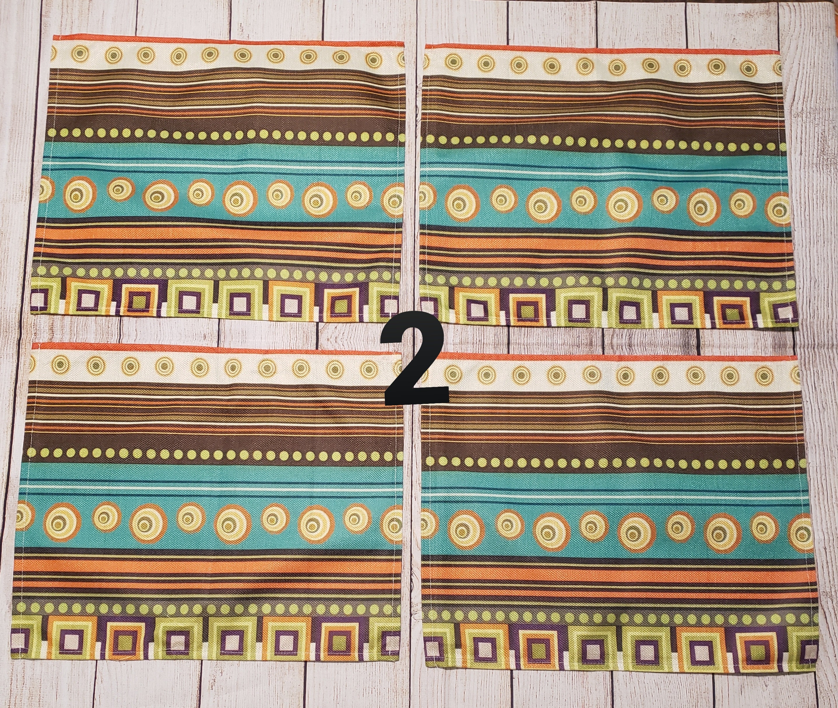 Set of 4 Table Mat African Print Table Mat Table Mat - Etsy