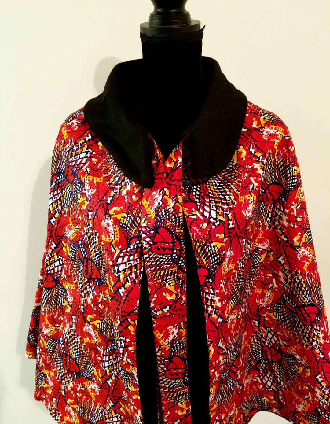 African Print Cape Ankara Cape. Ankara Fashion. Ankara Top. - Etsy