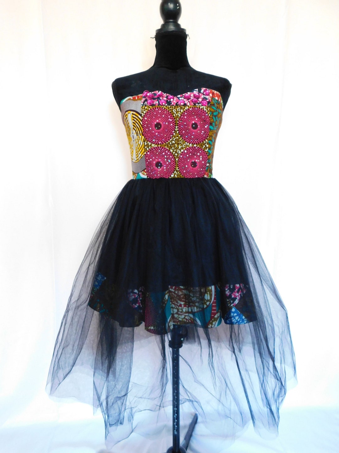 African Print Short Dress, Ankara Prom Dress, Women Dress, African ...