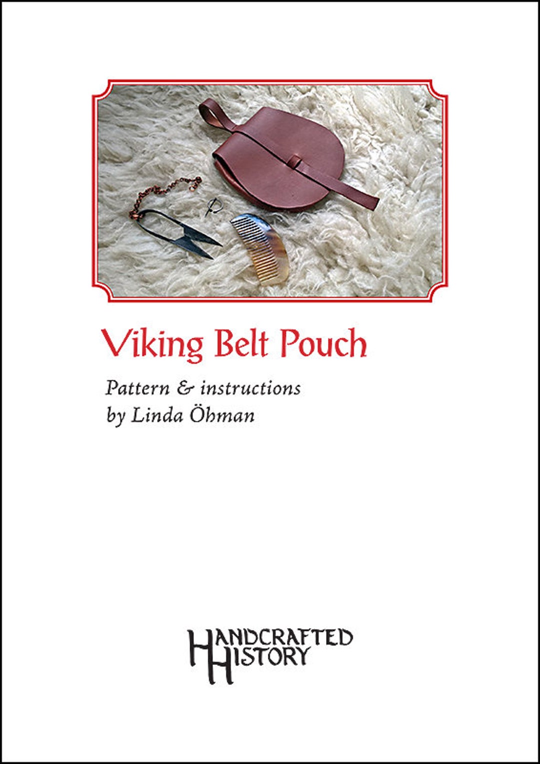 PDF Tutorial + Pattern for Viking Belt Bag - Etsy