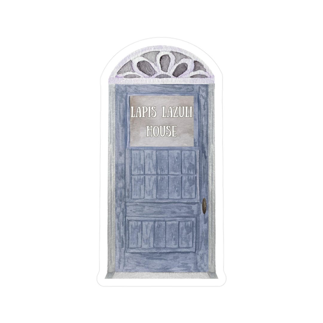 Emma M Lion Lapis Lazuli House Door Sticker - Bookish Gift - Etsy