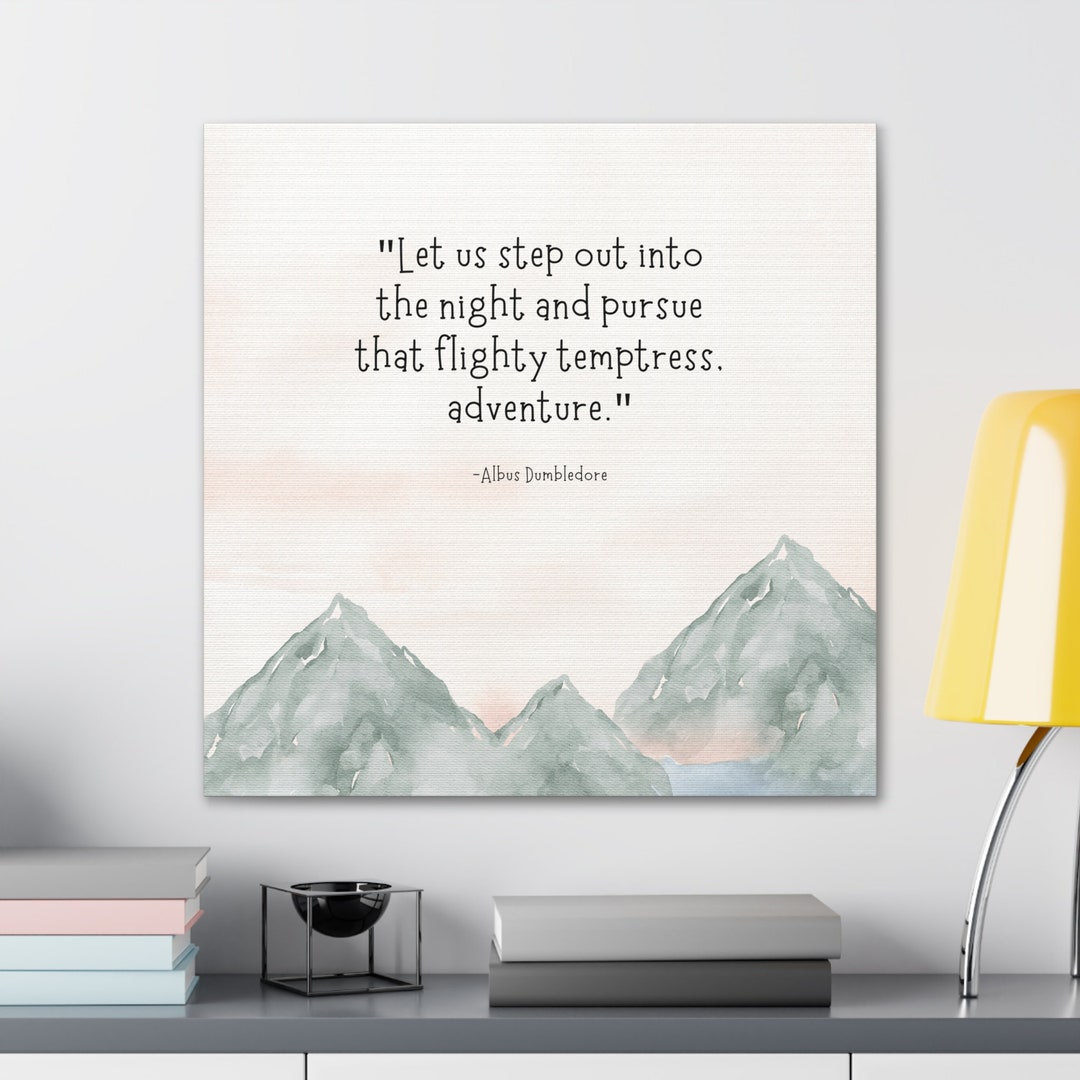 Albus Dumbledore Quote Harry Potter Wall Art Fantasy Canvas Wall Art JK ...