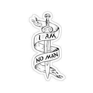 I Am No Man Sticker, Lord of the Rings Sticker, LOTR Stickers, Nerdy ...
